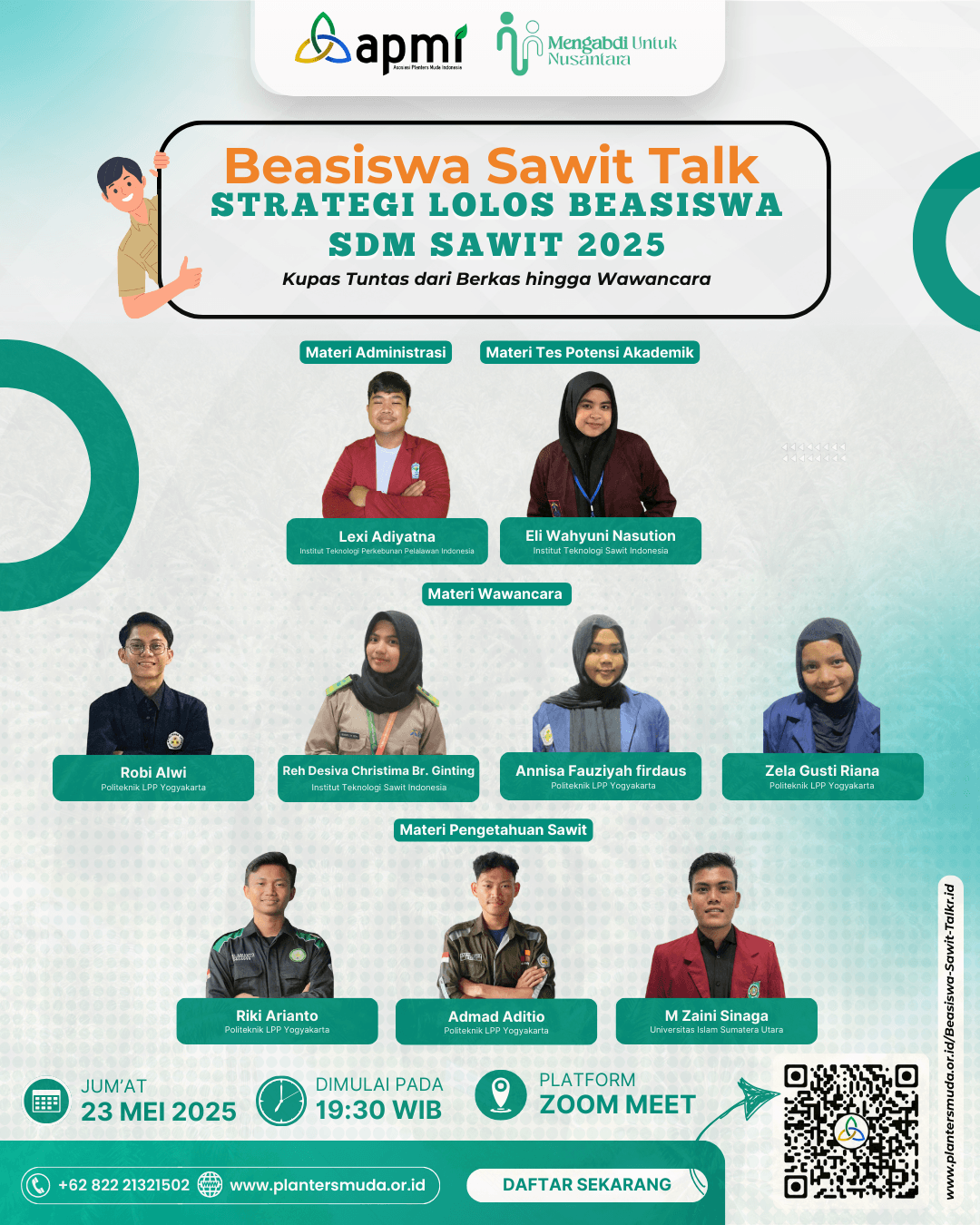 APMI Gelar Beasiswa Sawit Talk: Strategi Lolos Beasiswa SDM Sawit 2025