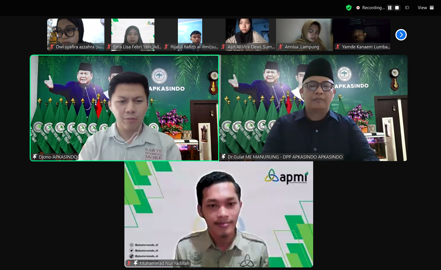 Beasiswa Sawit Talk Tahap II Dihadiri 800 Peserta, Ketua Umum APKASINDO ...